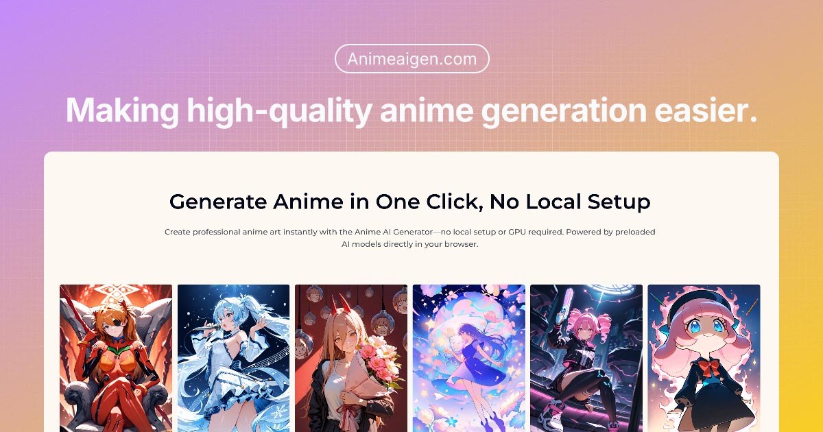 Animagine XL: The Next Frontier in AI Anime Art Generation